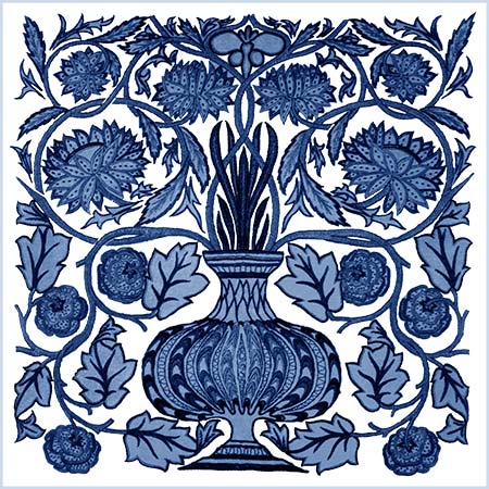 Blue And White Victorian Tiles William Morris William De Morgan Blue And White Victorian Tiles William Morris William De Morgan