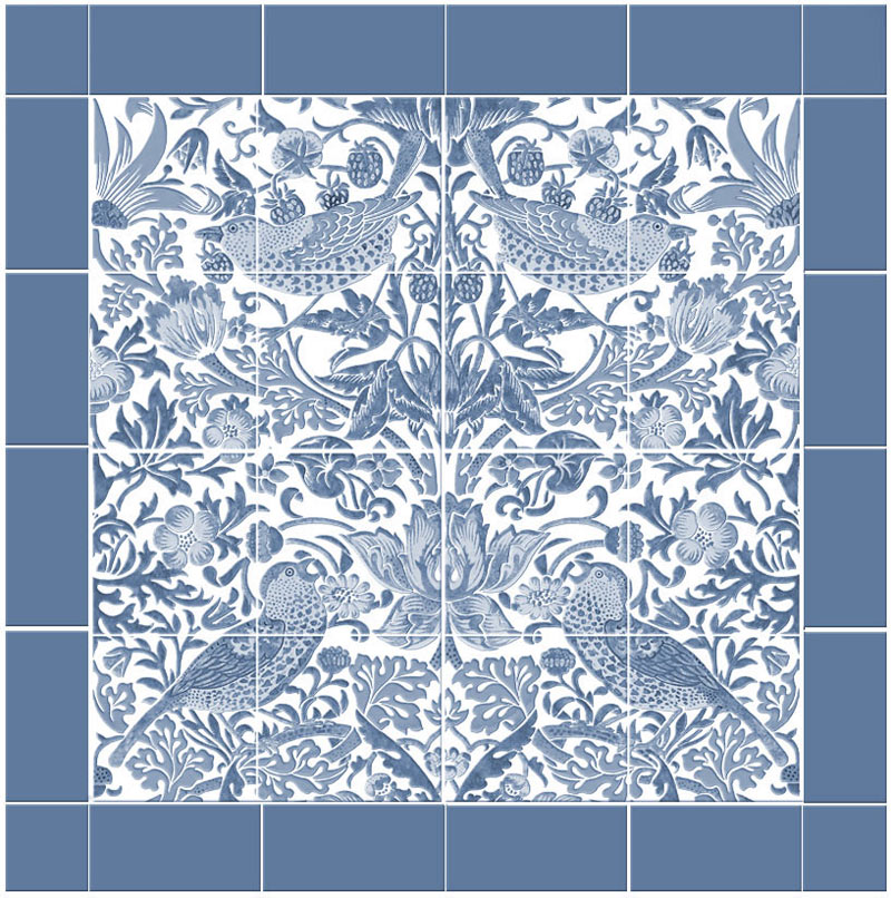 Blue And White Victorian Tiles William Morris William De Morgan Blue And White Victorian Tiles William Morris William De Morgan